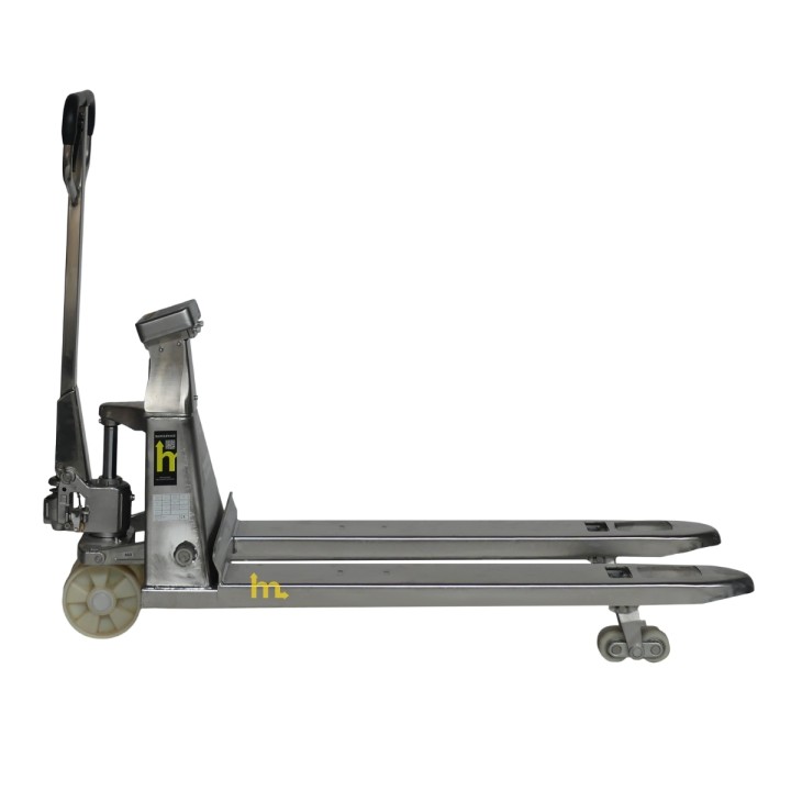 Transpaleta pesadora INOX 304 - 2000 kg - Precisión 0,1%