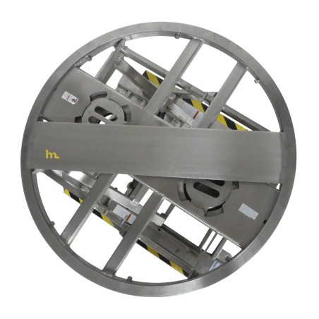 Mesa elevadora giratoria de nivel constante abierta INOX 2.000 kg ...